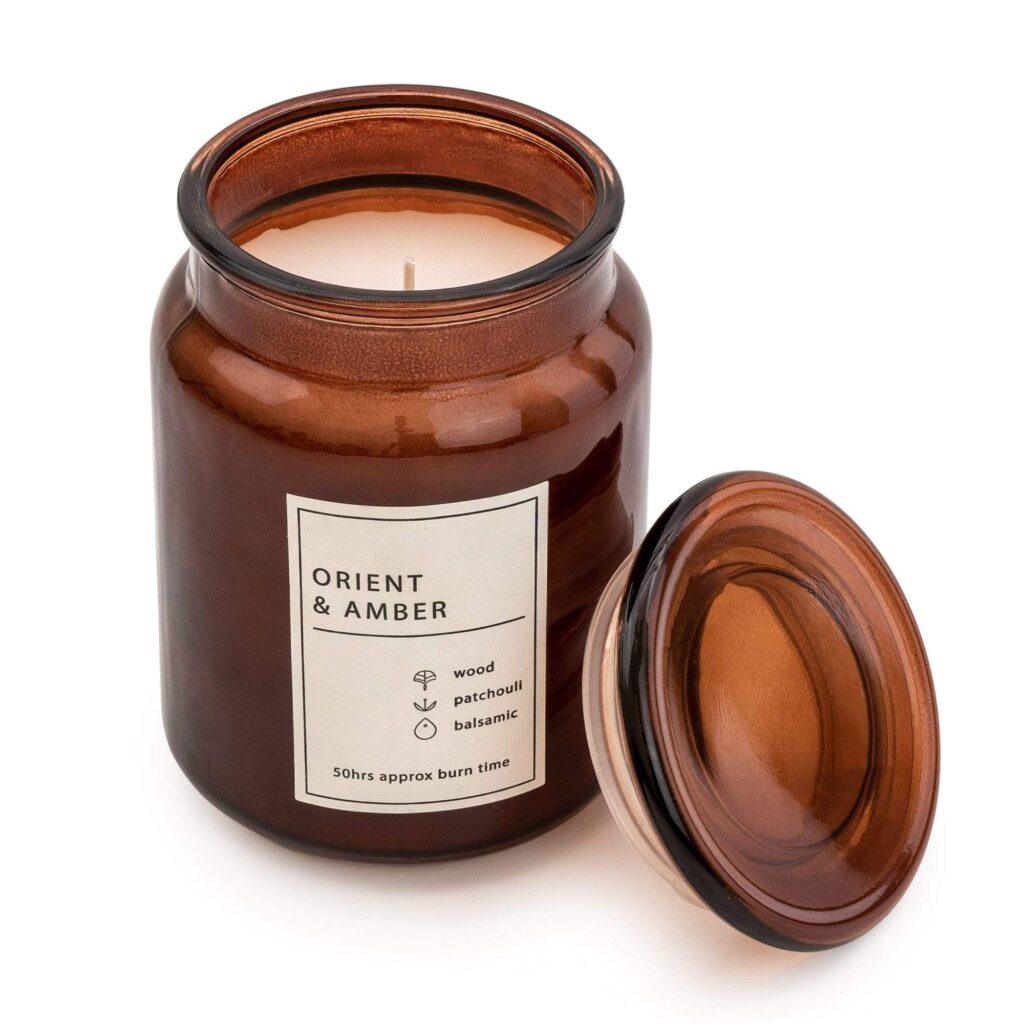 Orient & Amber Candle Jar with Lid