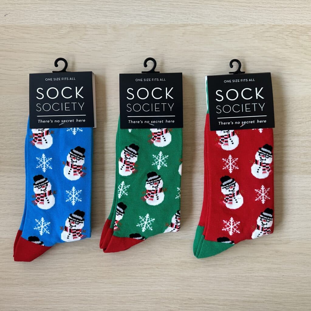 Sock Society Snowman Socks