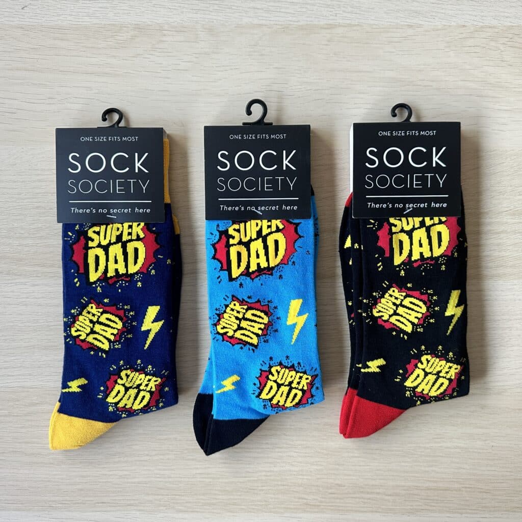 Sock Society Super Dad Socks